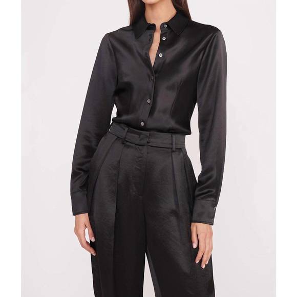 STAUD | Tops | New Staud Bogart Top In Black | Poshmark